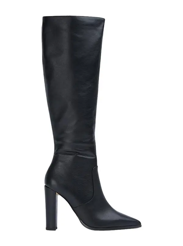 TONY BIANCO Lucille Knee High Leather Boots - Black Venice