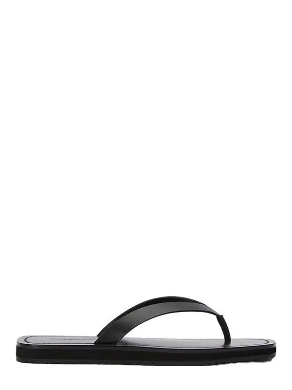 TONY BIANCO Kimba Leather Flip Flop Sandals - Black