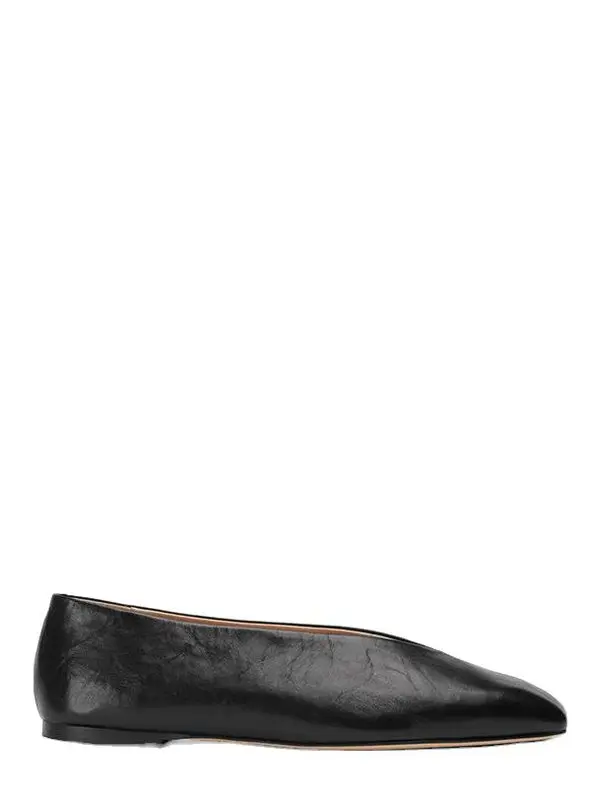 TONY BIANCO Brash Square Toe Ballet Flats - Black Vintage