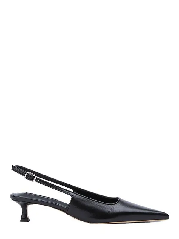 TONY BIANCO Crush Slingback Kitten Heel - Black Vintage