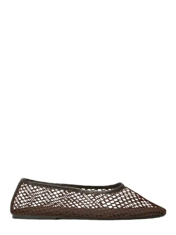 TONY BIANCO Mazey Mesh Ballet Flats - Choc Mesh