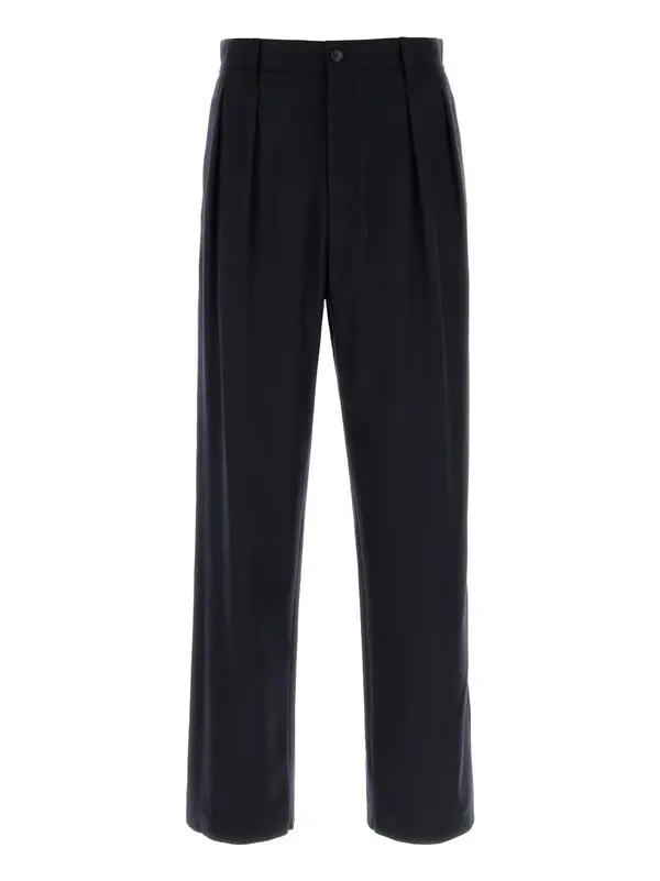 GIORGIO ARMANI X ALANUI Midnight Wool Trousers - Blue
