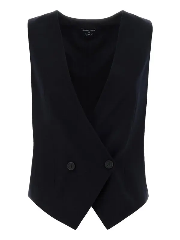 GIORGIO ARMANI X ALANUI Wool Vest - Blue