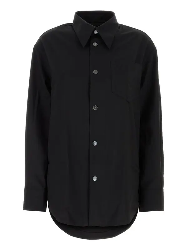 Ami Wool Oversize Shirt - Black