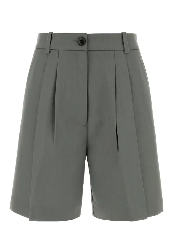 ANINE BING Tailored Twill Shorts - Grey