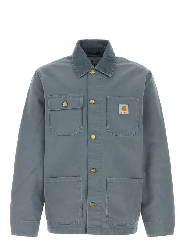 Carhartt Work In Progress Powder Denim Michigan Coat - Blue
