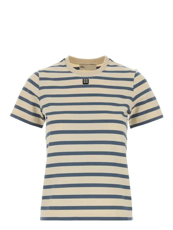 Tory Burch Embroidered Cotton T-shirt - White