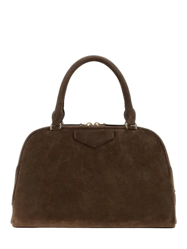 Givenchy Suede Medium Antigona East-west Soft Handbag - Brown