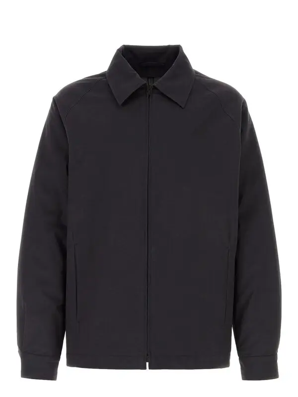 THE ROW Cotton Blend Zip Jacket - Black