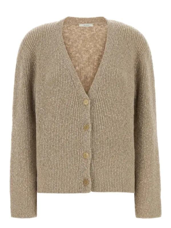 THE ROW Beige Cashmere Naroch Cardigan - Light Brown