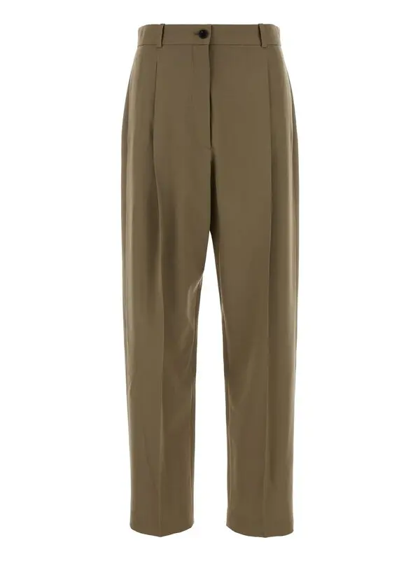 THE ROW Army Wool Gianni Pant - Green