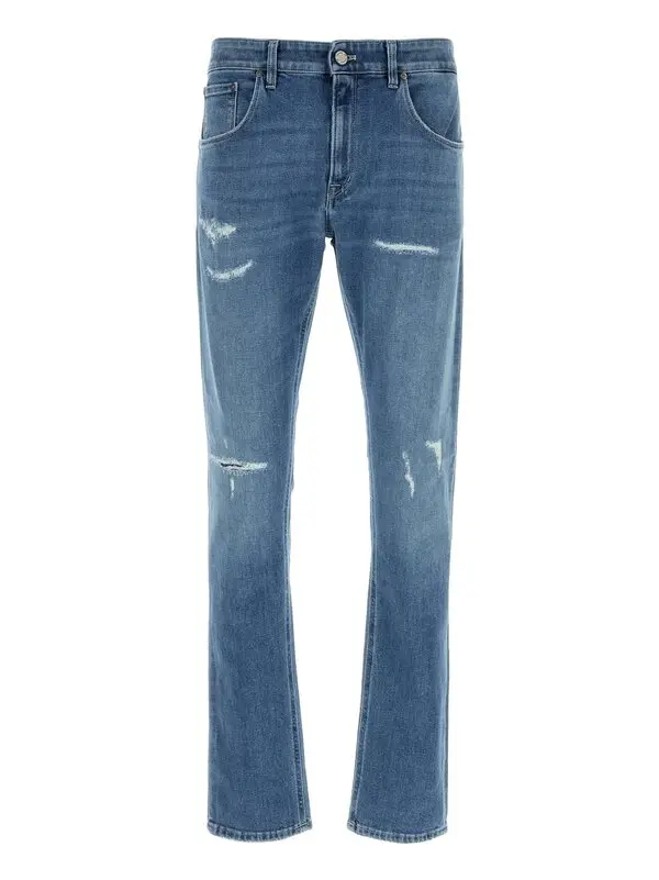 PT TORINO Stretch Denim Jazz Jeans - Blue