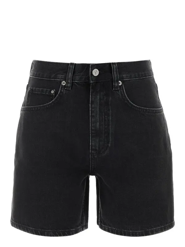 ANINE BING Denim Shorts - Black