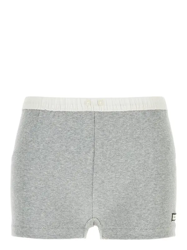 ENTIRE STUDIOS Stretch Cotton Shorts - Grey