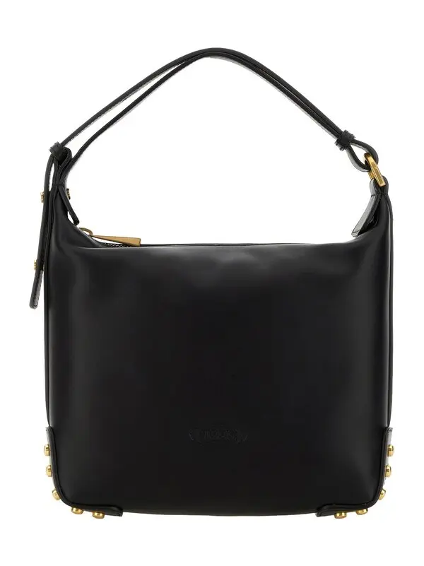 TOD'S Leather Shoulder Bag - Black