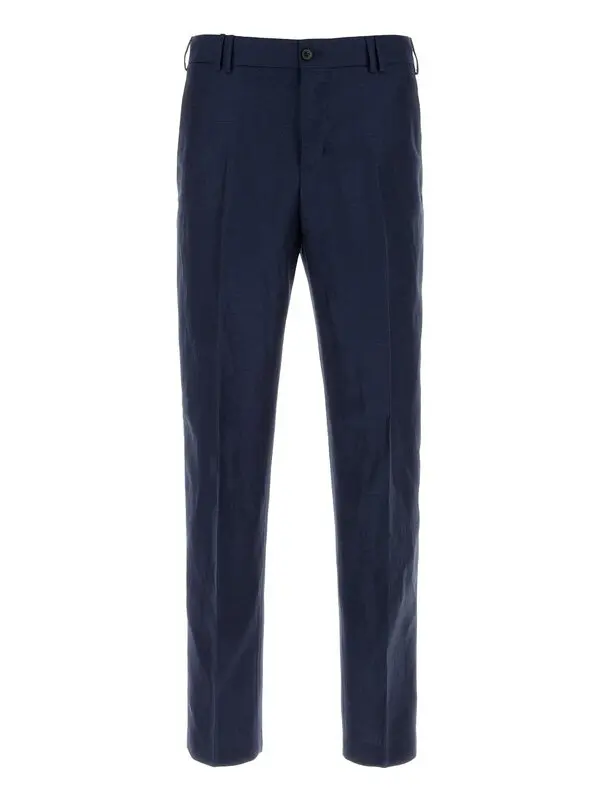 PT TORINO Wool Blend Michael Trousers - Blue