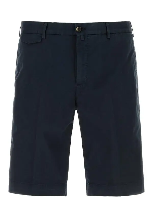 PT TORINO Stretch Cotton Bermuda Shorts - Blue
