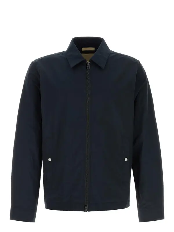 Woolrich Polyester Zip-up Jacket With Printed Logo - Blue