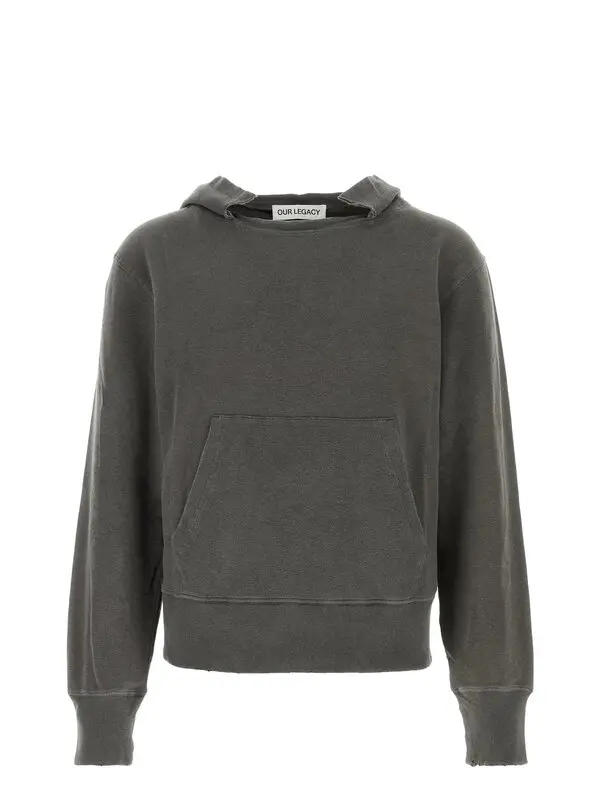 Our Legacy Graphite Cotton Blend Sweatshirt - Grey