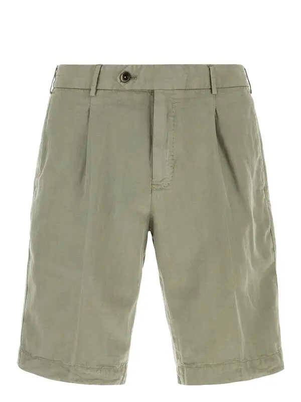 PT TORINO Sage Lyocell Blend Bermuda Shorts - Green