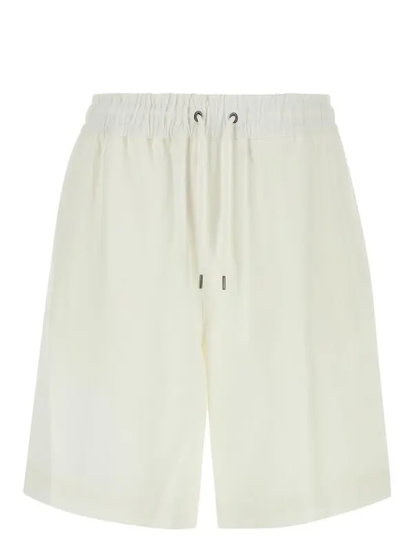 Giorgio Armani Linen Bermuda Shorts - White