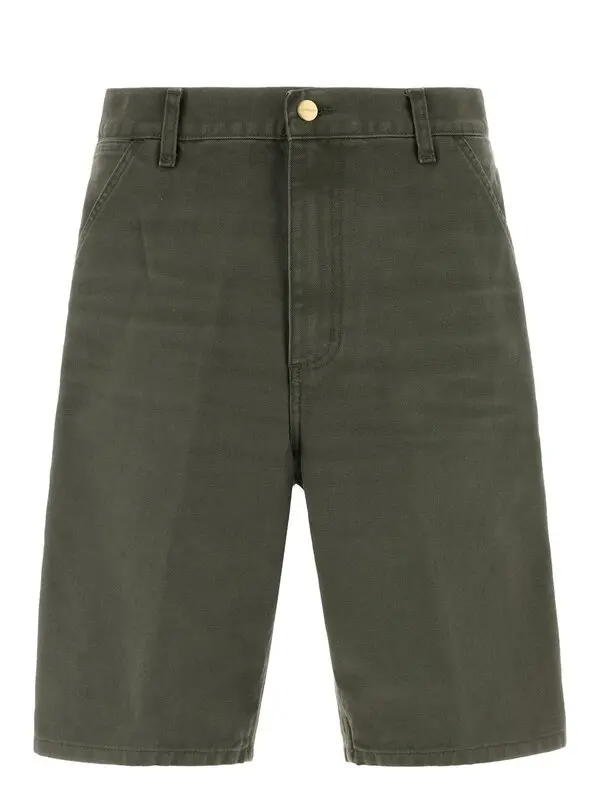 Carhartt Work In Progress Cotton Single Knee Shorts - Green
