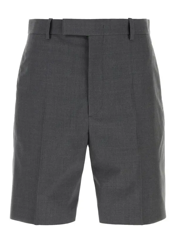 JIL SANDER Wool Bermuda Shorts - Grey