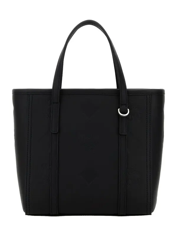 Mcm Leather Mini Toni Handbag - Black