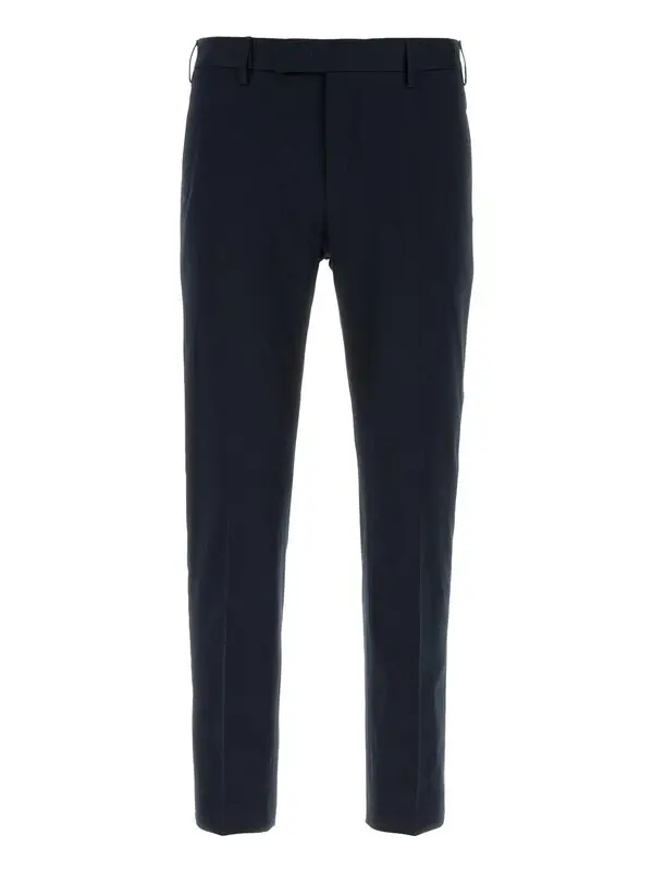 PT TORINO Stretch Cotton Tailored Trousers - Blue