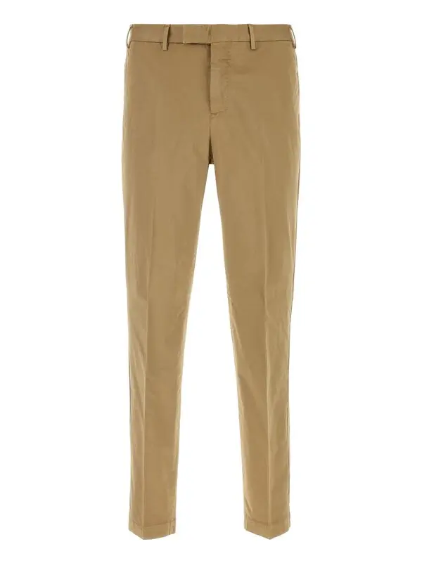 PT TORINO Stretch Cotton Trousers - Light Brown