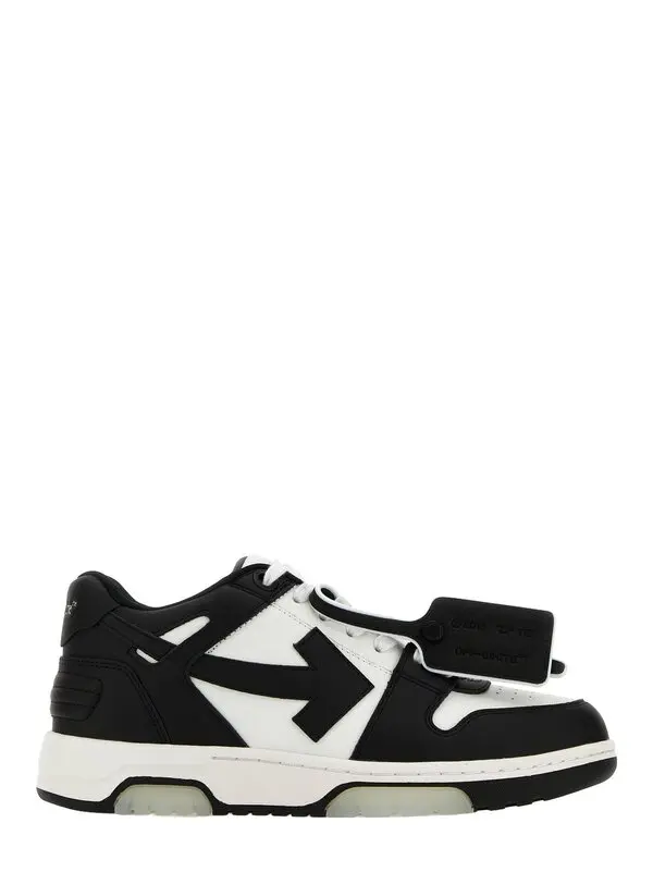 Off-White Two-tone Leather "out Of Office" Sneakers - White