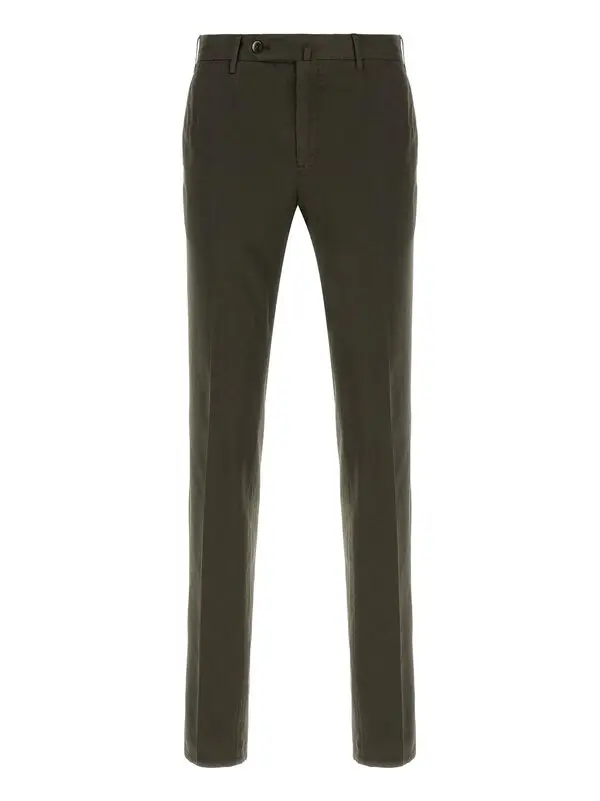 PT TORINO Dark Stretch Cotton Blend Silkchinos - Brown