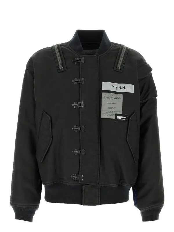 Yohji Yamamoto X Neighborhood Denim Bomber Jacket - Black