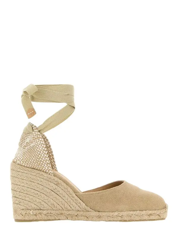 CastaÑer Carina Canvas Wedge Espadrilles - Light Brown