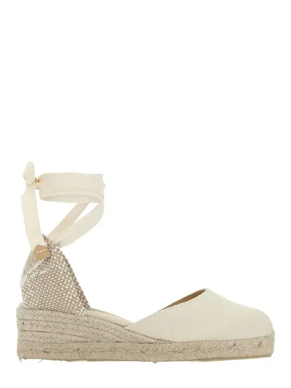 CastaÑer Carina Espadrille Wedges - White