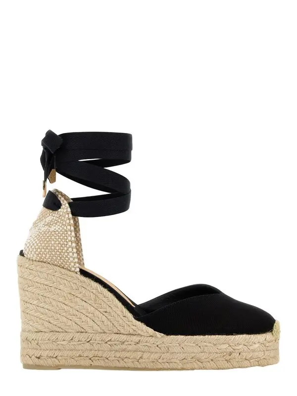 CastaÑer Canvas Chiara Wedges - Black