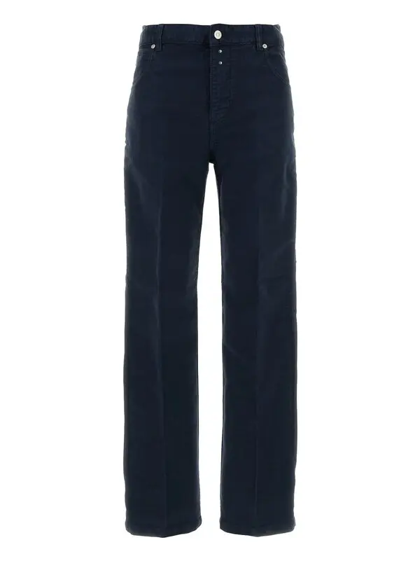 Victoria Beckham Dark Cotton Julia Pant - Blue