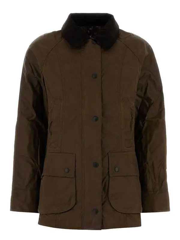 Barbour Mud Cotton Beadnell Jacket - Brown