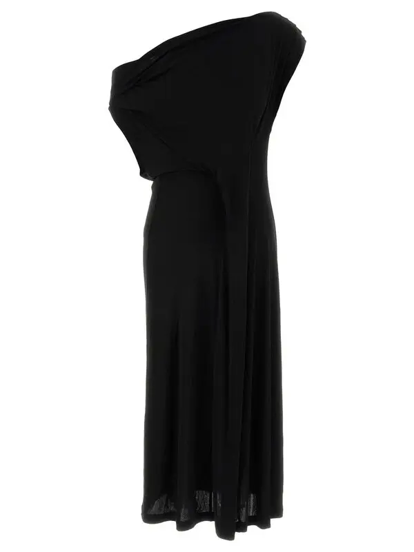 Co Jersey One-shoulder Dress - Black
