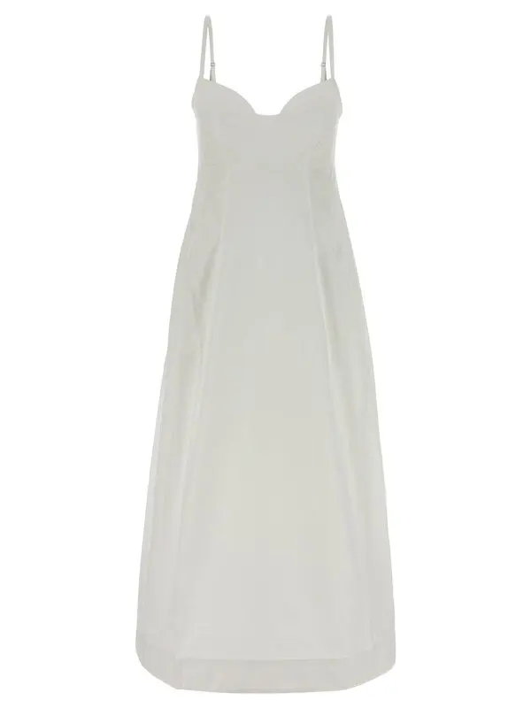 Co Poplin Midi Dress - White