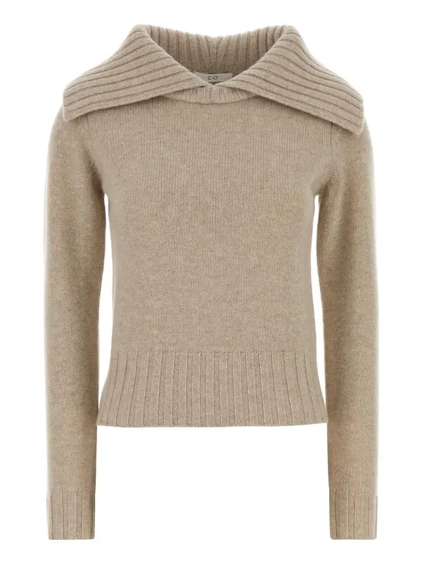 Co Beige Cashmere Sweater - Light Brown