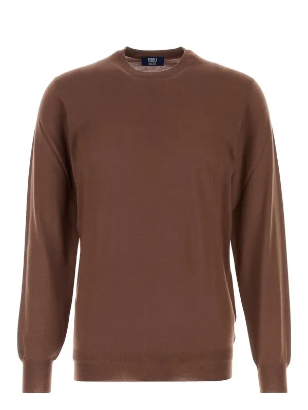 Fedeli Pure Virgin Wool Sweater - Brown