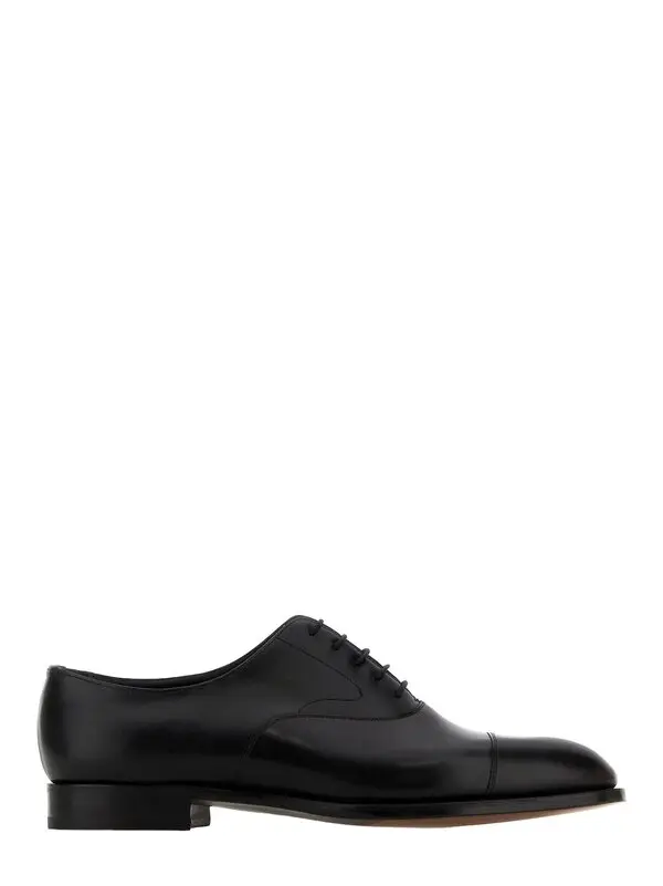 EDWARD GREEN Leather Lace-up Shoes - Black