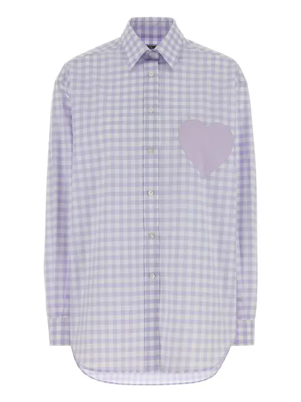 Moschino Embroidered Poplin Oversize Shirt - White