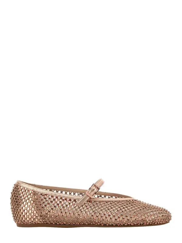 LE SILLA Embellished Mesh Ballerinas - Pink