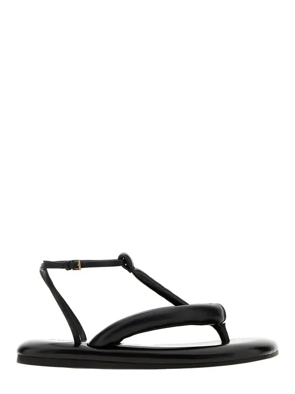 Givenchy Leather Boudoir Thong Sandals - Black