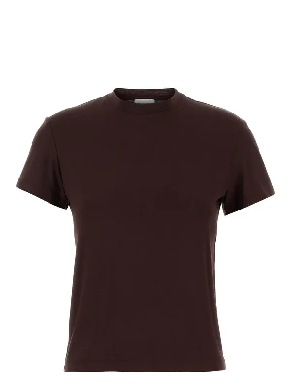Magda Butrym Stretch Cupro T-shirt - Brown
