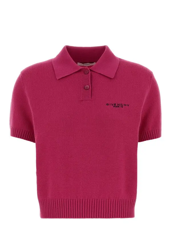 Givenchy Wool Blend Polo Shirt - Pink