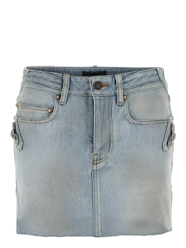 Balenciaga Denim Mini Skirt - Blue