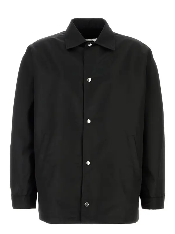 Givenchy Polyester Jacket With Embroidered Logo - Black